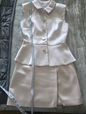 Self-Portrait | Dresses | Selfportrait Pale Pink Peplum Satin Minidress ...